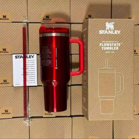Stanley | Dining | Stanley Red Tumbler With Handle | Poshmark